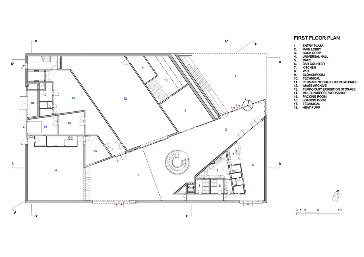 museum interior plan