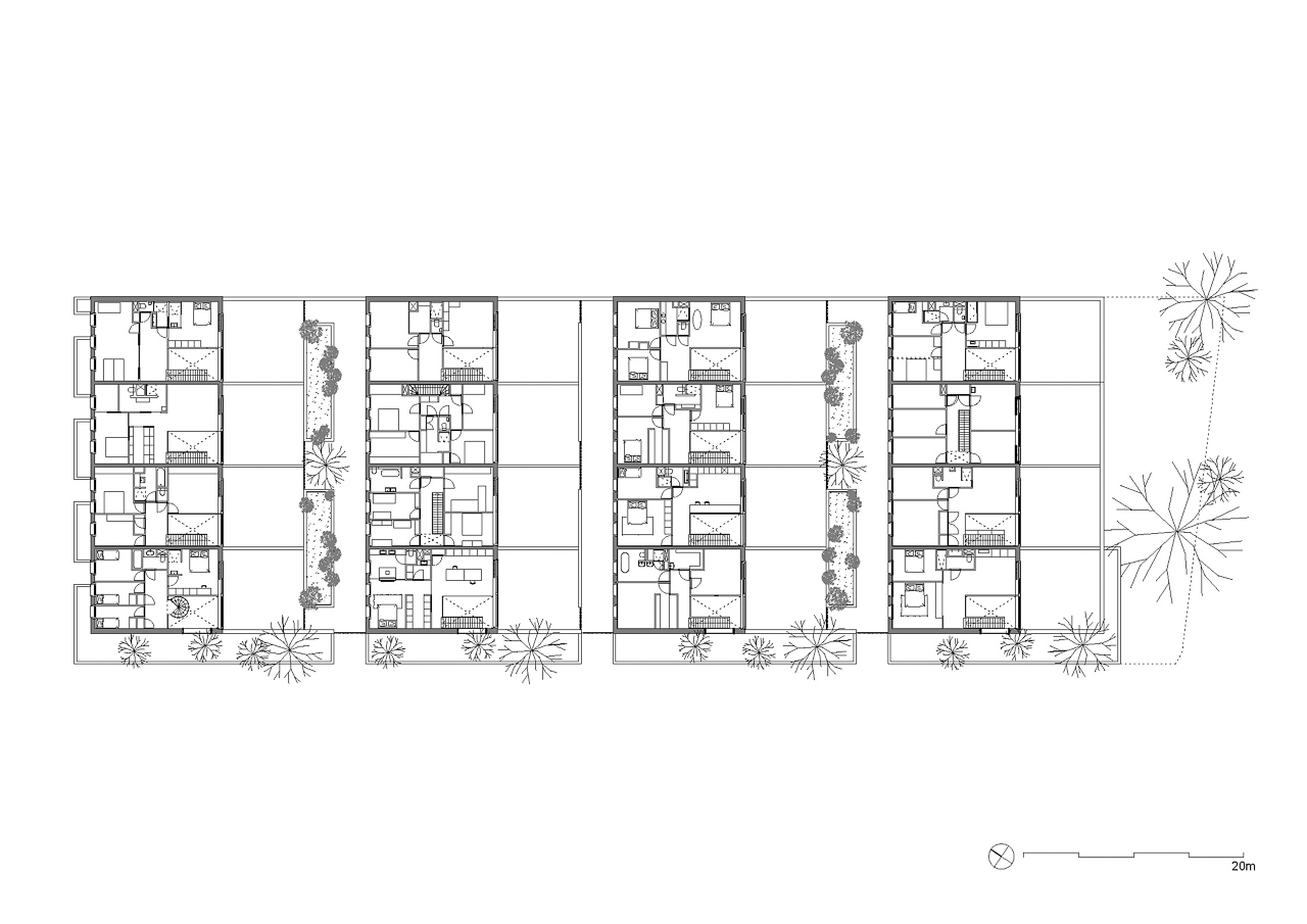 16 Terraced Low-Rise Houses Spijkerkwartier | EUmies Awards